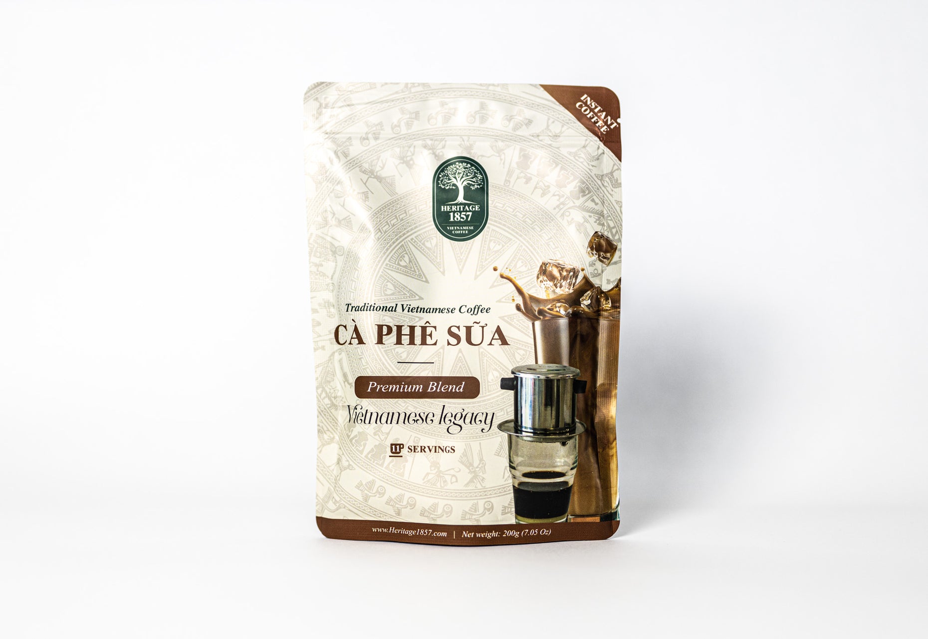 Traditional Vietnamese Coffee Instant Coffee – 200g Bag (Scoop & Measu ...